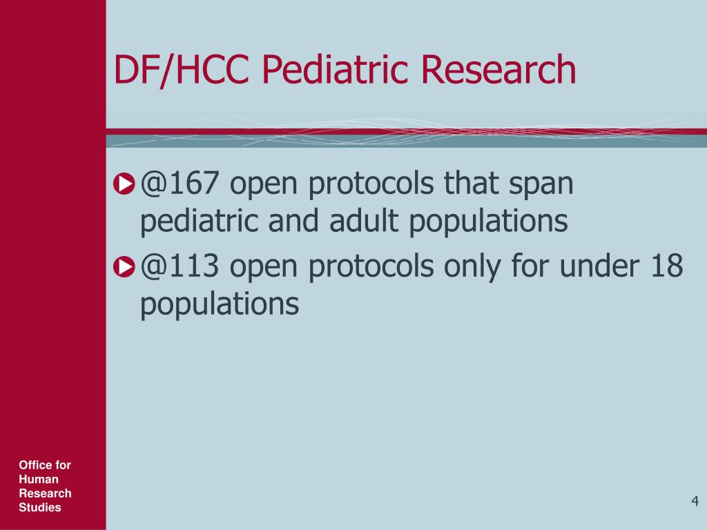 PPT - Dana-Farber/Harvard Cancer Center: Pediatric IRB Review ...