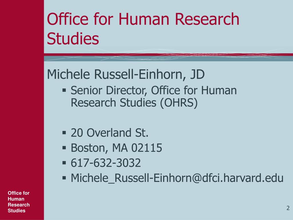 PPT - Dana-Farber/Harvard Cancer Center: Pediatric IRB Review ...