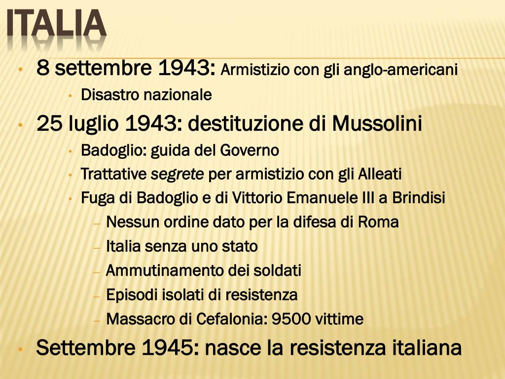 PPT - La Resistenza in Europa e in Italia PowerPoint Presentation, free ...