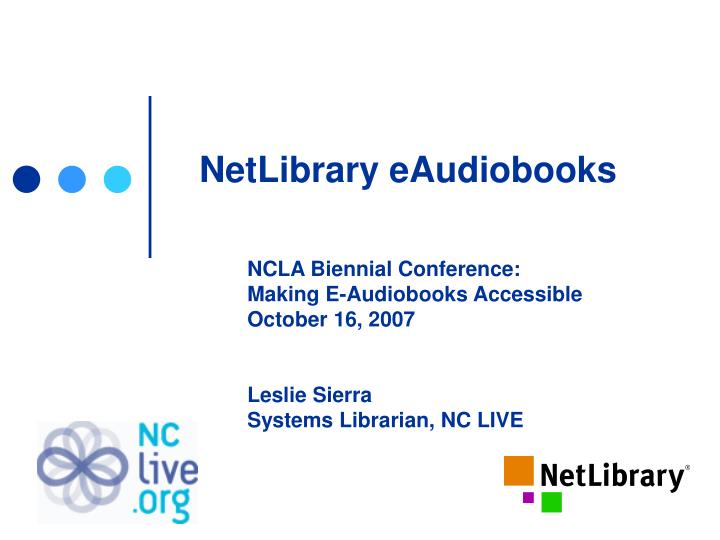 PPT - NetLibrary eAudiobooks PowerPoint Presentation, free download ...