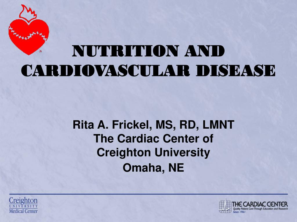 Ppt Nutrition And Cardiovascular Disease Powerpoint Presentation