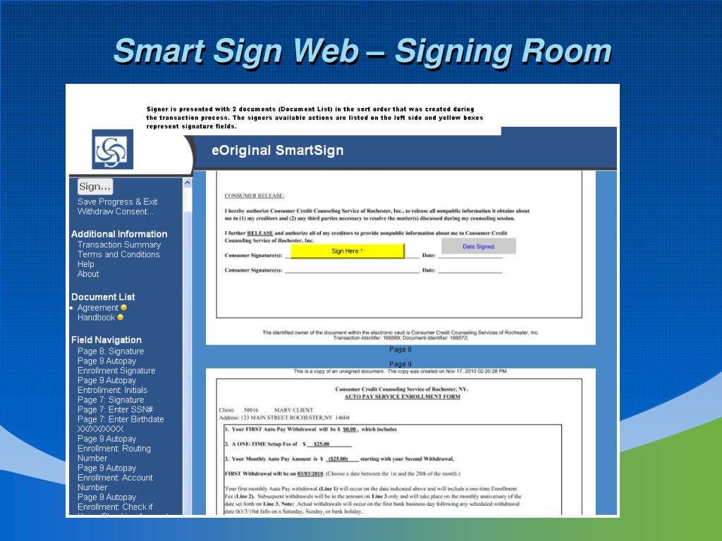 PPT - Accelerate Business Processes with eOriginal Electronic Signature ...