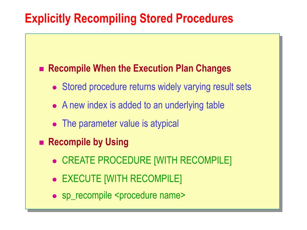 Ppt Module 9 Implementing Stored Procedures Powerpoint Presentation