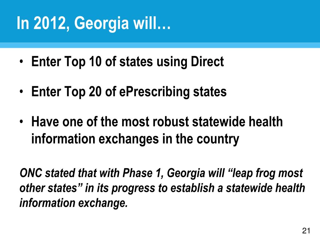 PPT - Georgia Health Information Exchange PowerPoint Presentation, free ...