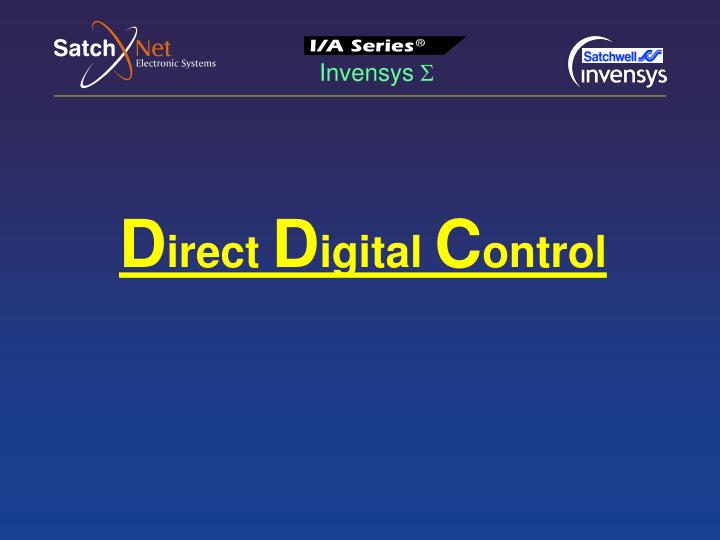 PPT - D irect D igital C ontrol PowerPoint Presentation, free download ...