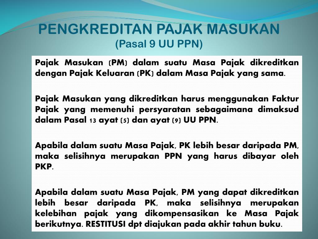 contoh soal pajak masukan yang dapat dikreditkan Contoh soal pajak ... contoh soal pajak masukan yang dapat dikreditkan Contoh soal pajak ...