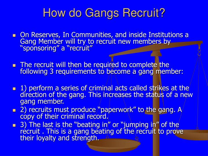 PPT - Street Gangs “A Dangerous Way to Belong” PowerPoint Presentation ...