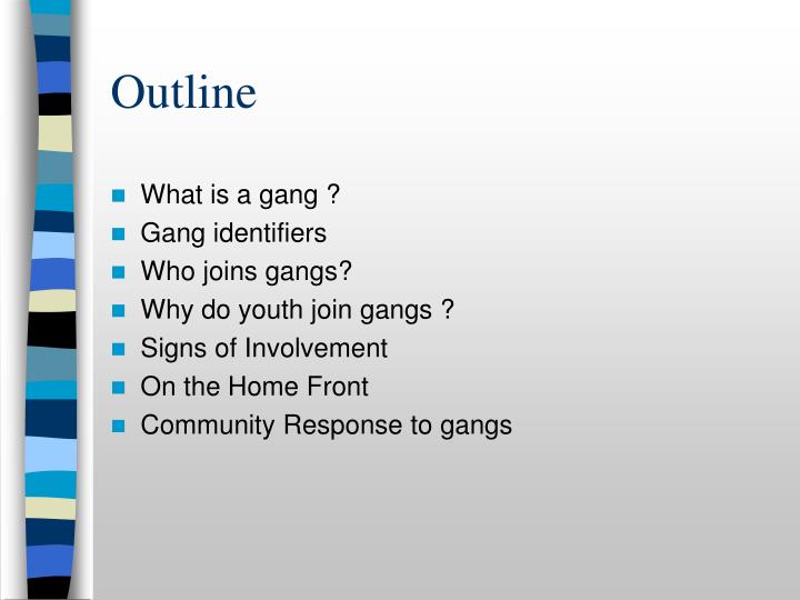 PPT - GANG AWARENESS PowerPoint Presentation - ID:3283494