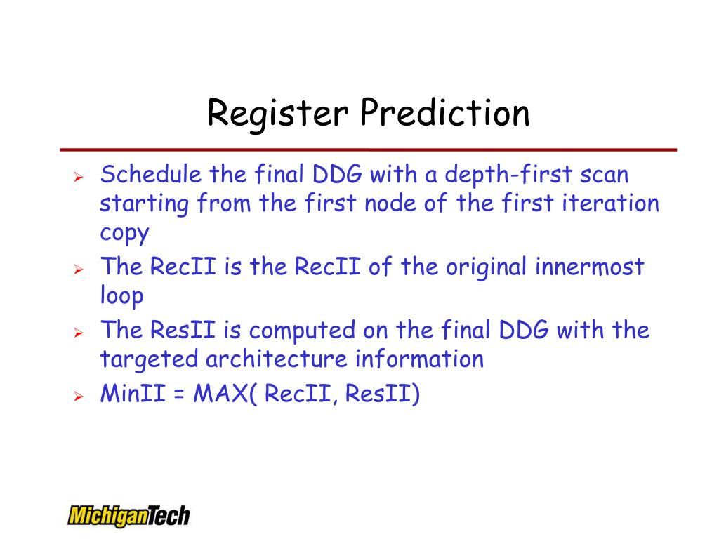 PPT - Register Pressure Guided Unroll-and-Jam PowerPoint Presentation ...