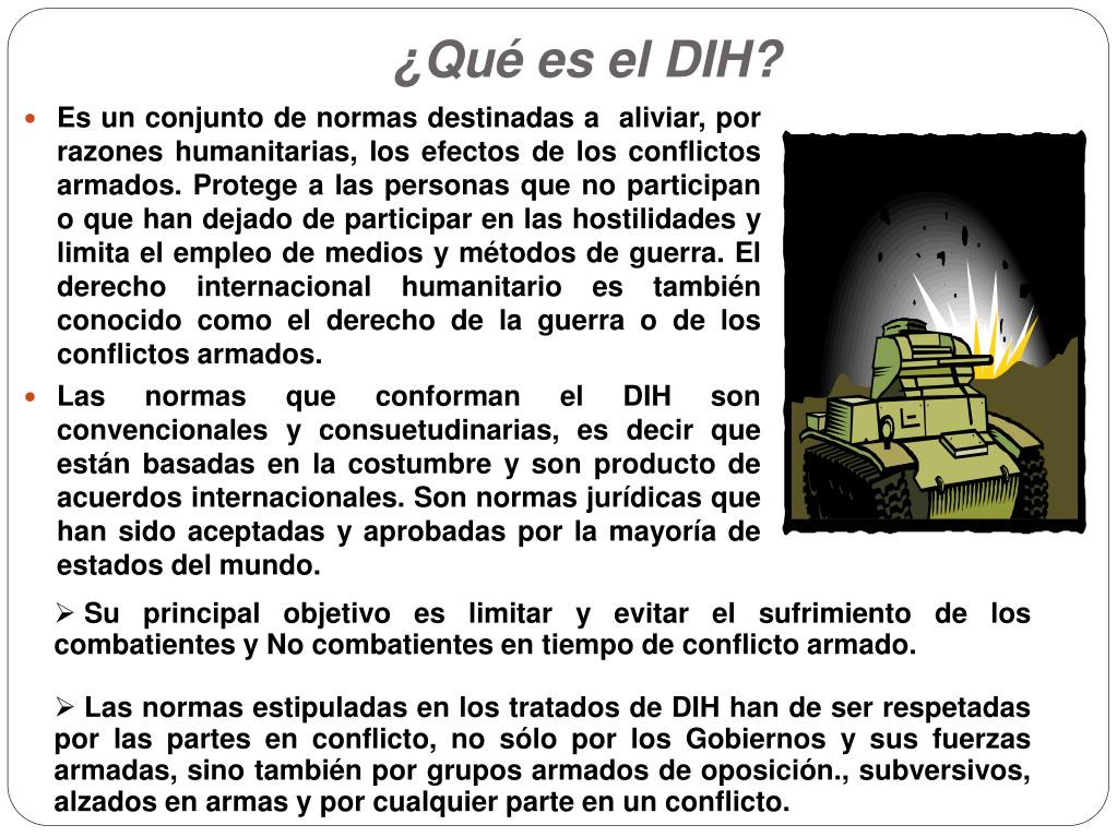 PPT - Normas, Principios y prohibiciones del Derecho Internacional ...