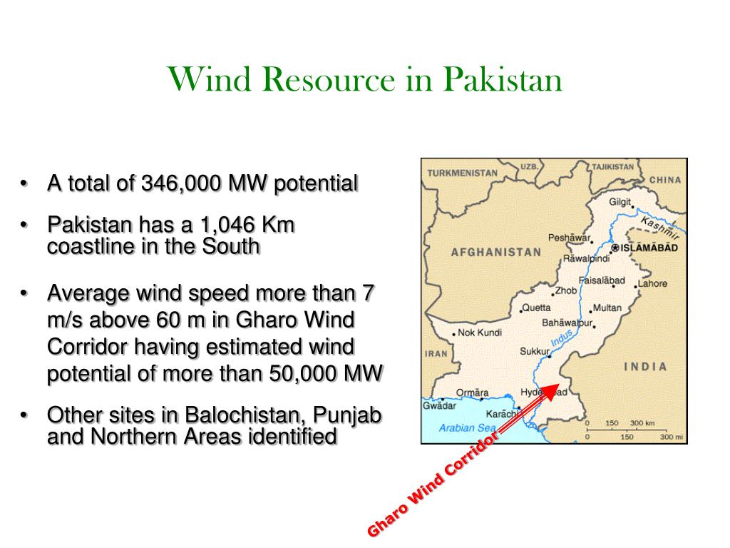 PPT - Wind ENERGY IN PAKISTAN Potential, Current Status & Prospects ...