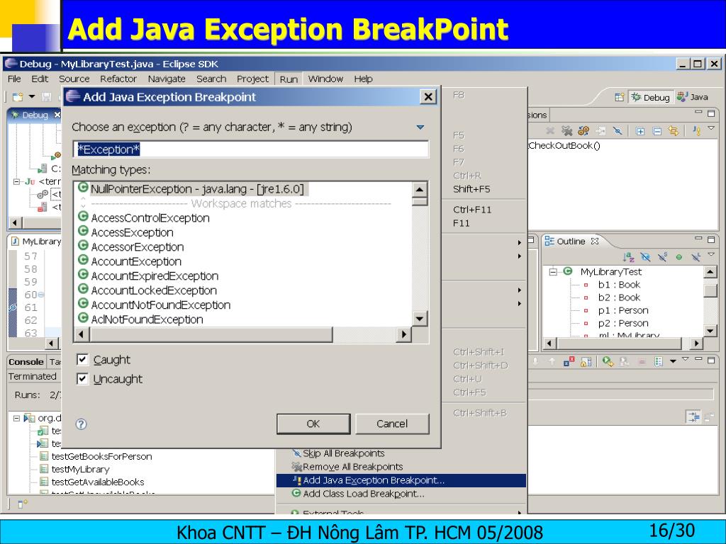 Ppt Debugging Java Programs Using Eclipse Debugger Powerpoint Presentation Id3284262