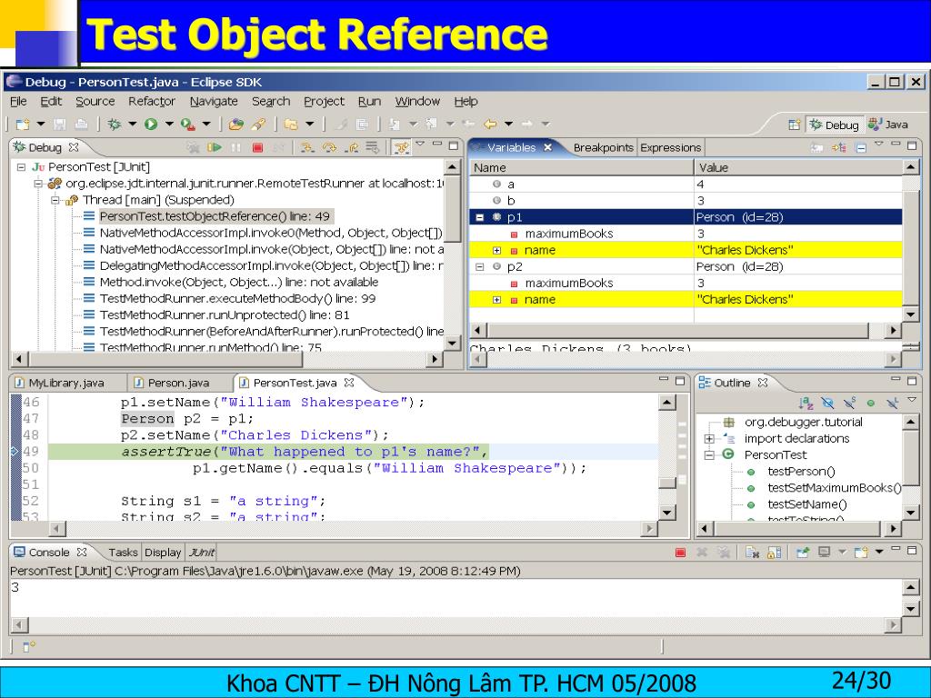 Ppt Debugging Java Programs Using Eclipse Debugger Powerpoint Presentation Id3284262