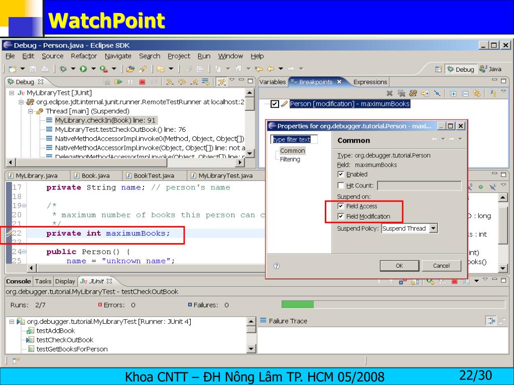 Ppt Debugging Java Programs Using Eclipse Debugger Powerpoint Presentation Id3284262