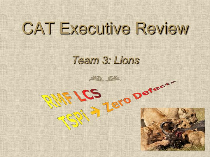 PPT - CAT Executive Review PowerPoint Presentation, free download - ID ...