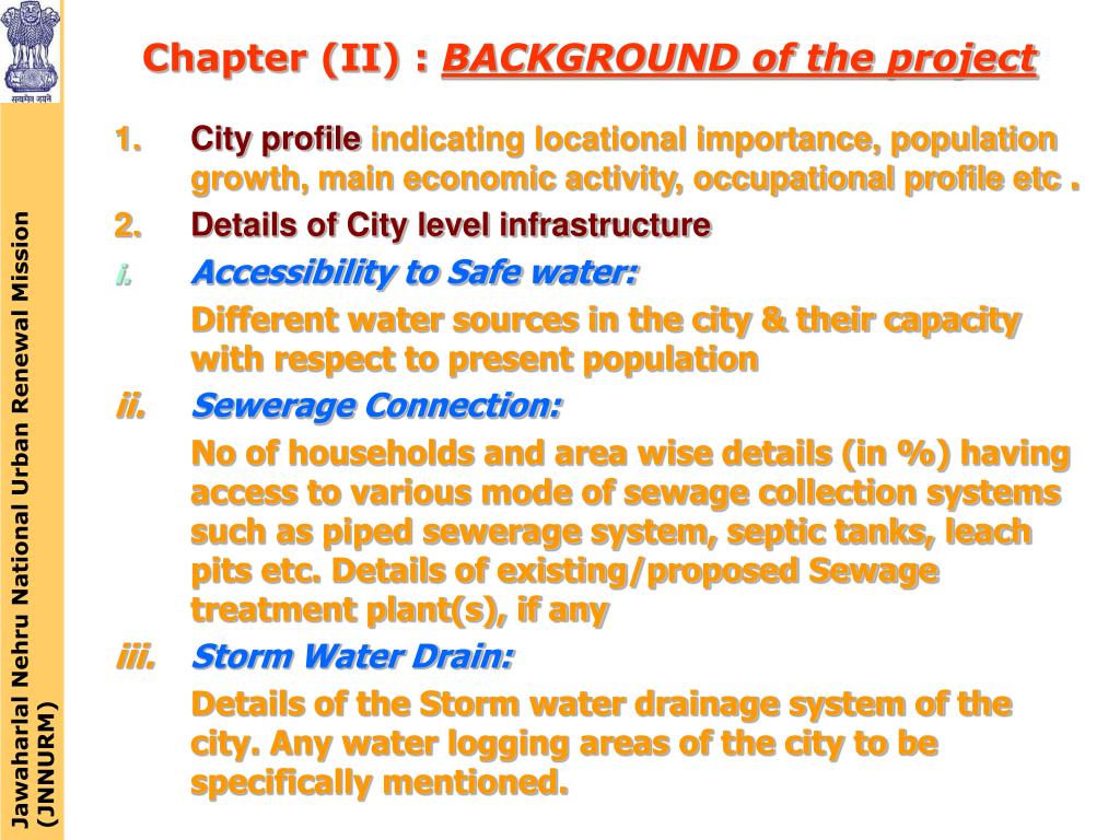PPT - Jawaharlal Nehru National Urban Renewal Mission (JNNURM ...