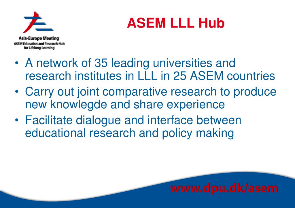 PPT - ASEM Education and Research Hub for Lifelong Learning Brussels, 2 ...