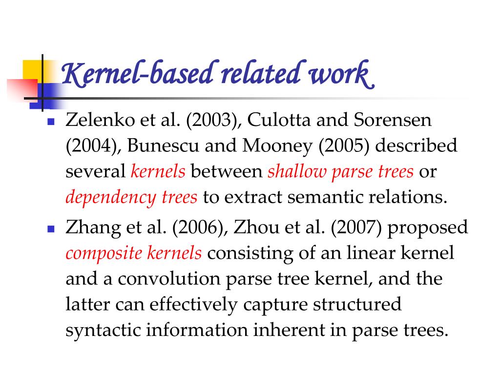 Ppt Tree Kernel Based Semantic Relation Extraction Using Unified Dynamic Relation Tree