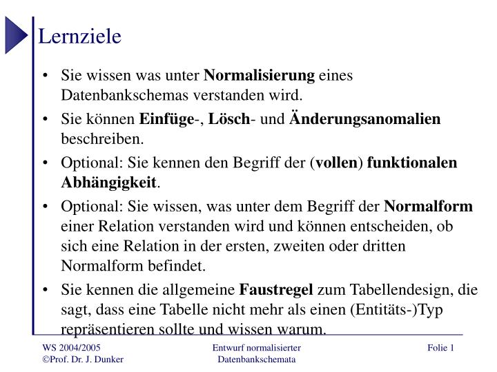 PPT - Lernziele PowerPoint Presentation, free download - ID:3286773