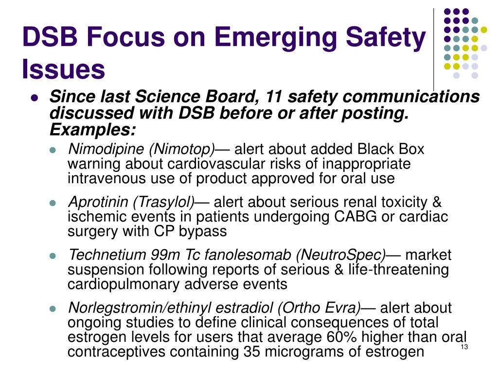 PPT - Drug Safety Oversight Board: Recent Activities PowerPoint ...