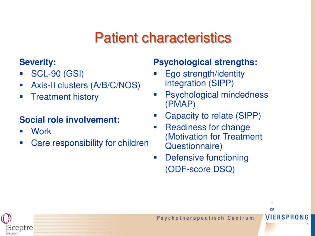 PPT - Understanding Treatment Selection in Personality Disorder ...