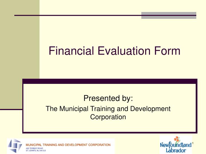 PPT - Financial Evaluation Form PowerPoint Presentation, free download ...