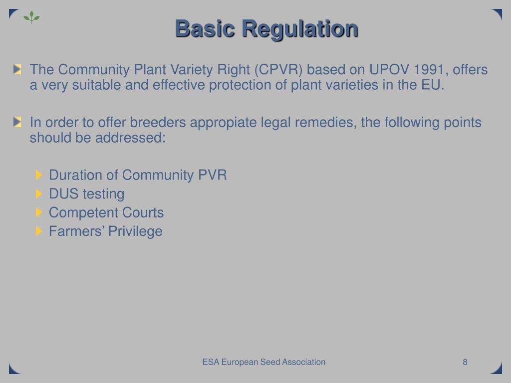 PPT - Do the legal tools meet the needs of the breeders? PowerPoint ...