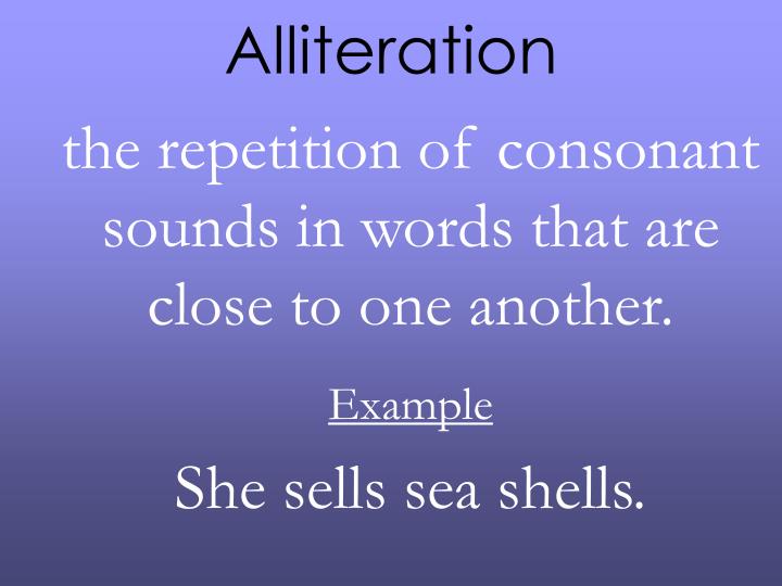 PPT - Alliteration PowerPoint Presentation, free download - ID:3287705