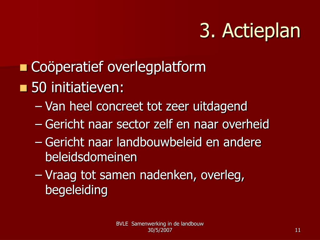 PPT - Actieplan Samenwerking in de landbouw PowerPoint Presentation ...