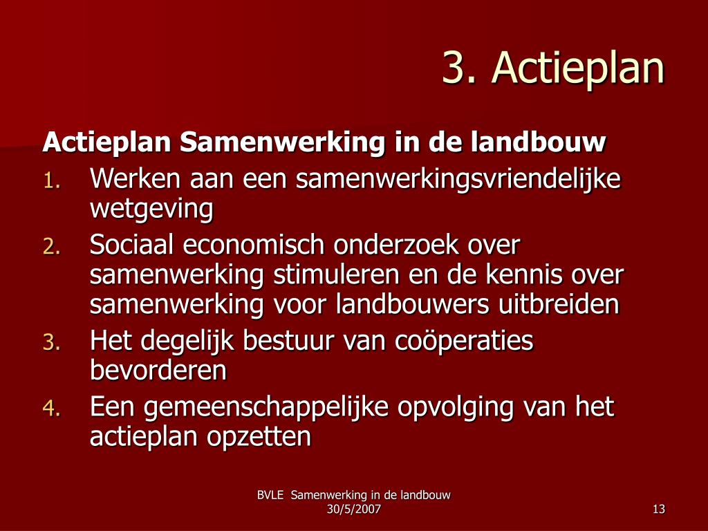 PPT - Actieplan Samenwerking in de landbouw PowerPoint Presentation ...