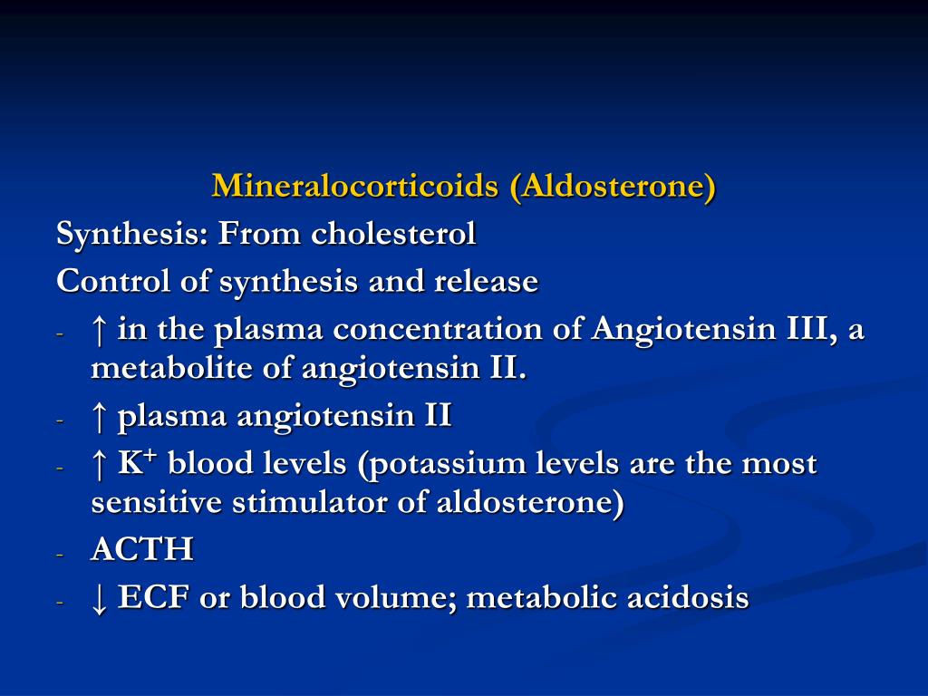 PPT - Adrenal Steroids Mineralocorticoids & Glucocorticoids PowerPoint ...