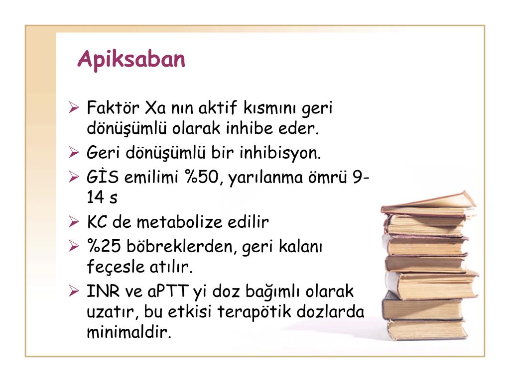 PPT - VTE PROFİLAKSİ ve TEDAVİSİNDE YENİ ANTİKOAGÜLAN AJANLAR ...