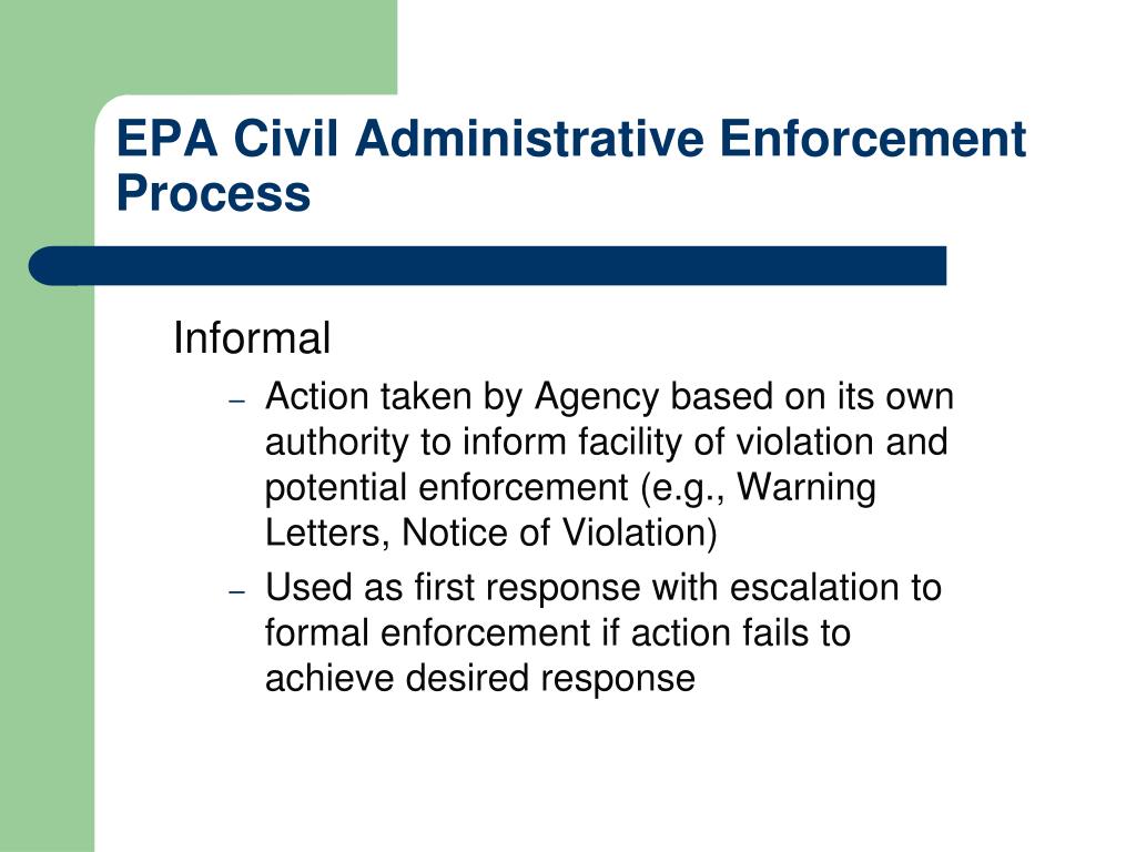 PPT - Civil Administrative Enforcement of Environmental Laws PowerPoint ...