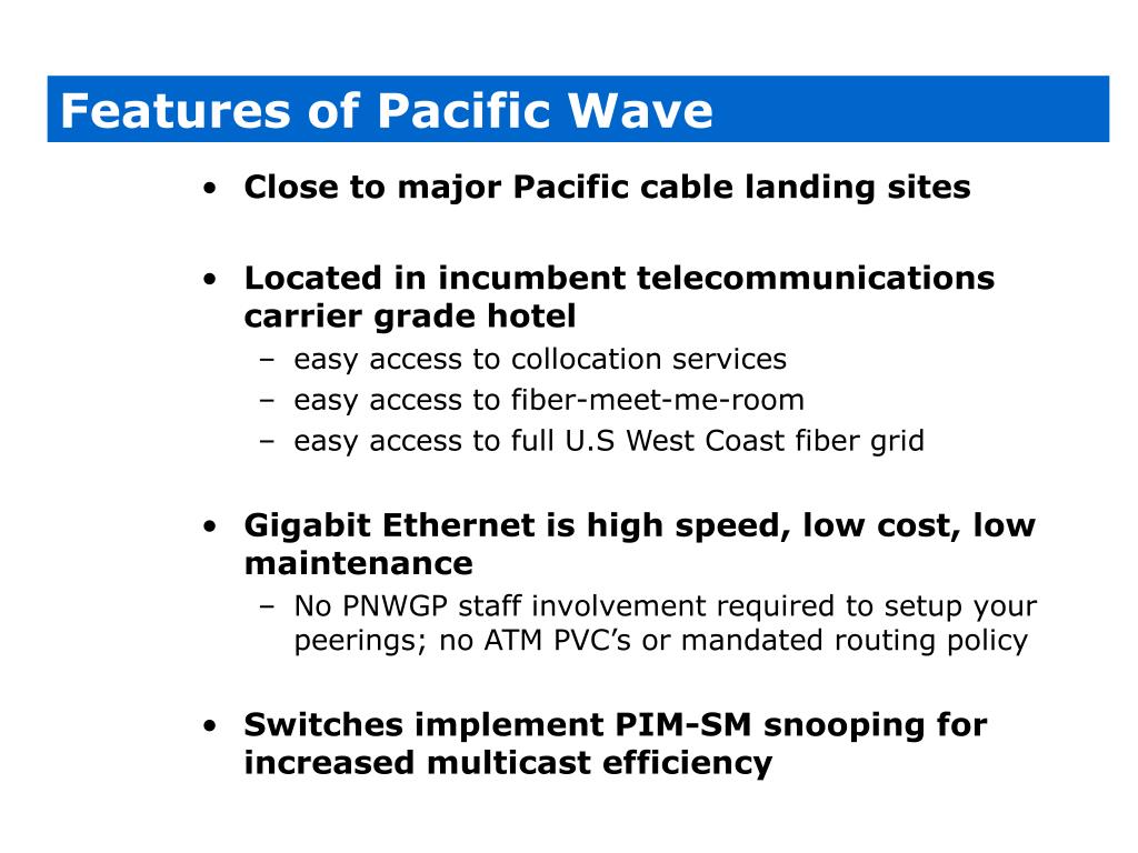 PPT - Pacific Wave, Pacific Light Rail, And National Light Rail ...