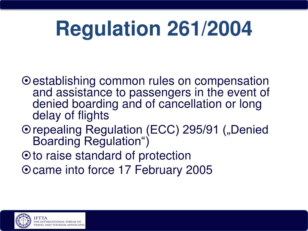 PPT - European Regulations on Air Travel PowerPoint Presentation, free ...