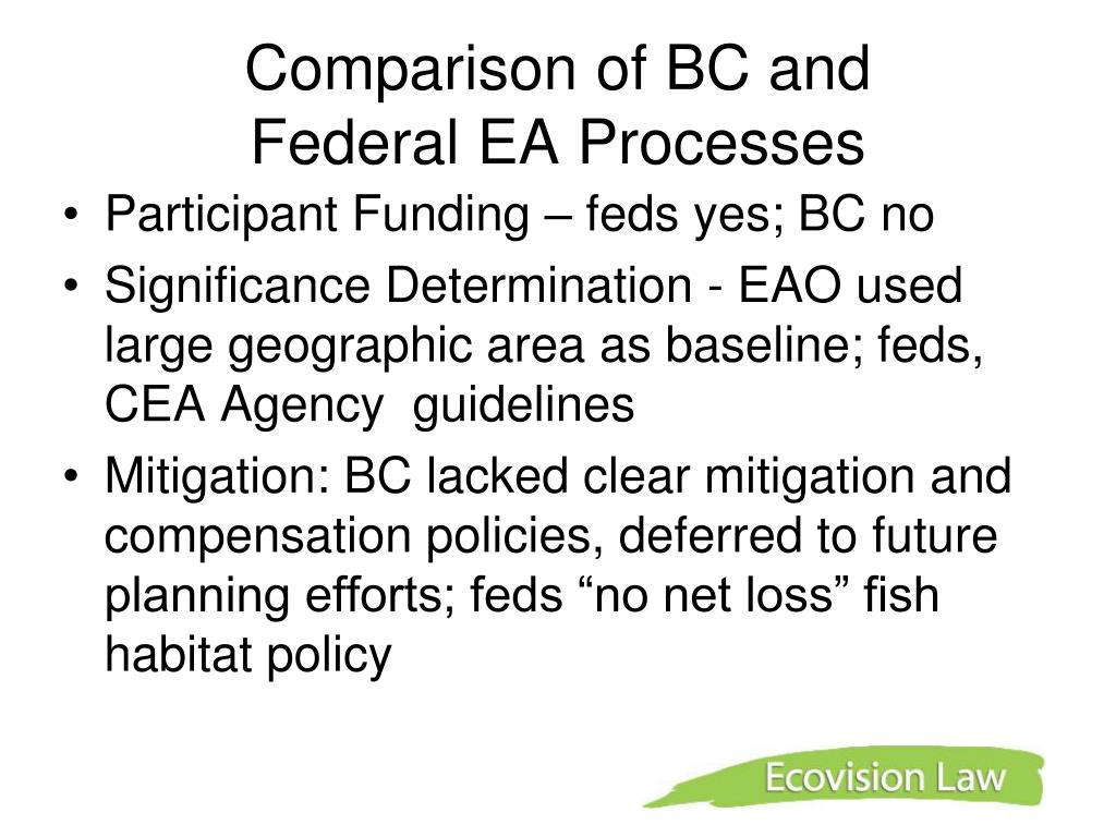 PPT - BRITISH COLUMBIA ENVIRONMENTAL ASSESSMENT LAW NOVEMBER 26, 2012 ...