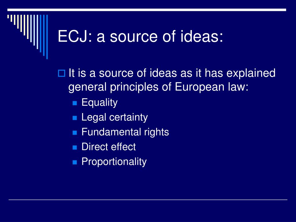 PPT - The Court of Justice of the European Union (ECJ) PowerPoint ...