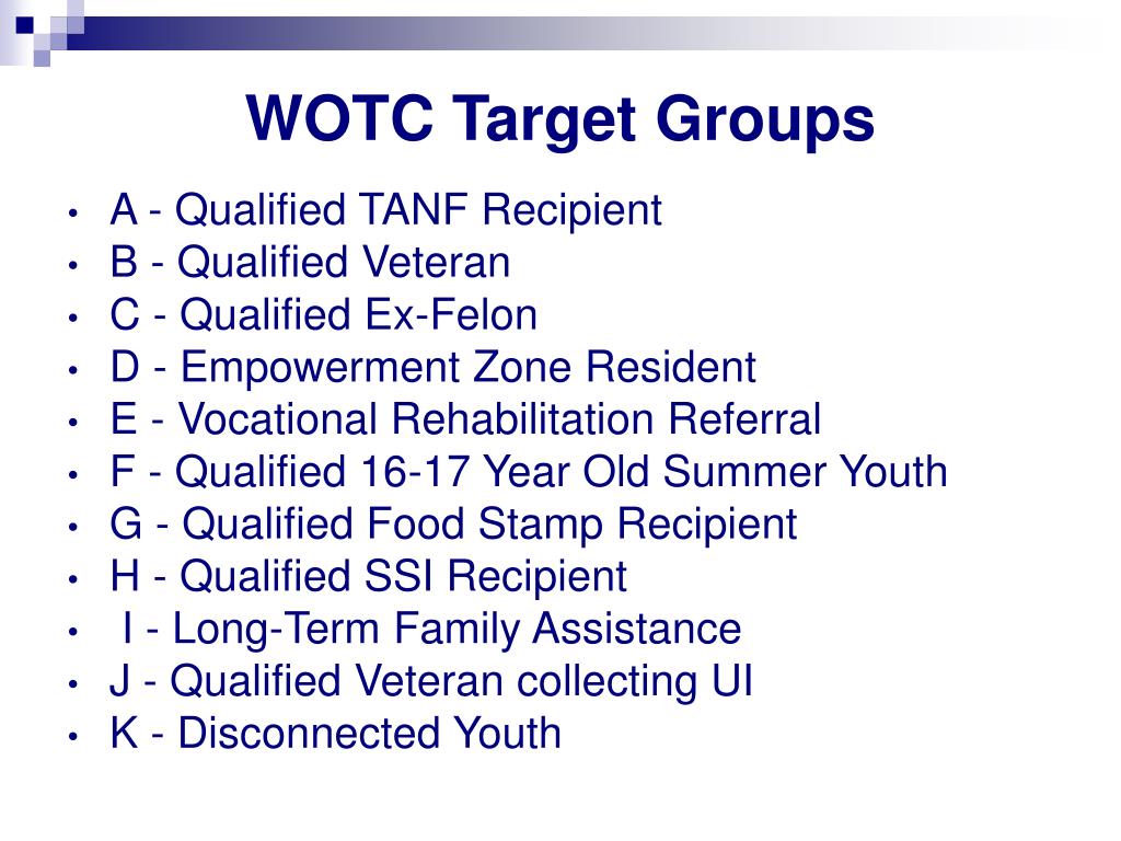 PPT - The Work Opportunity Tax Credit PowerPoint Presentation, free ...