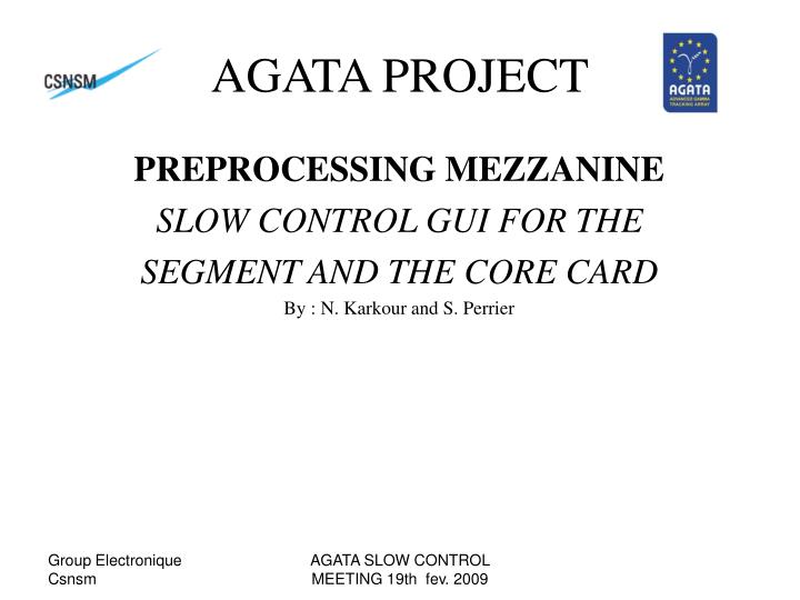 PPT - AGATA PROJECT PowerPoint Presentation, free download - ID:3291612