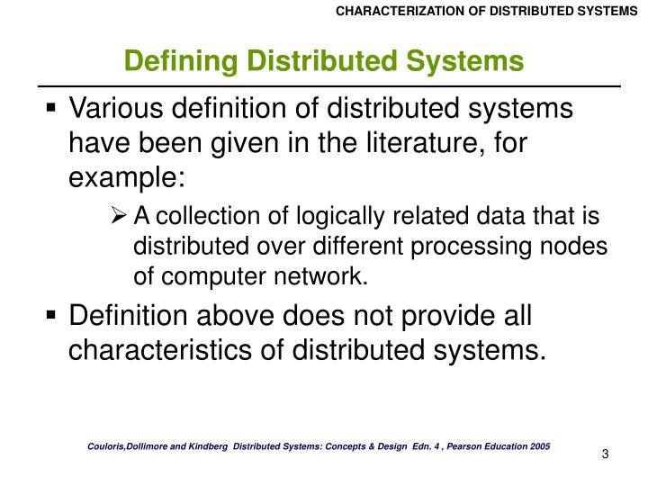 PPT - CHARACTERIZATION OF DISTRIBUTED SYSTEMS PowerPoint Presentation ...