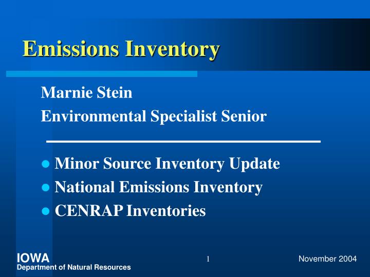 PPT - Emissions Inventory PowerPoint Presentation, free download - ID ...