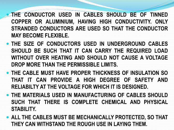 PPT - UNDERGROUND CABLES PowerPoint Presentation - ID:3292104