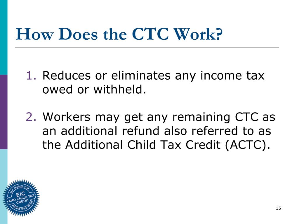 PPT - Promote the Earned Income Credit And Child Tax Credit PowerPoint ...