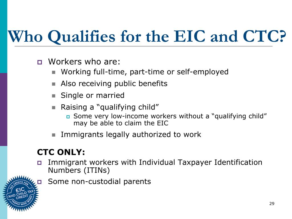 PPT - Promote the Earned Income Credit And Child Tax Credit PowerPoint ...