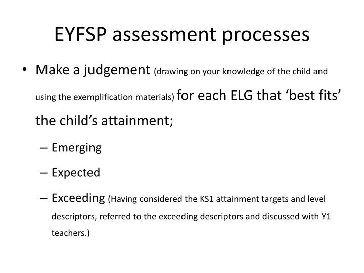 PPT - Early Years Foundation Stage Profile (EYFSP) PowerPoint ...