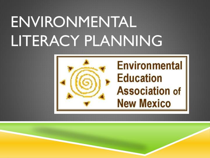 PPT - Environmental Literacy Planning PowerPoint Presentation, free ...