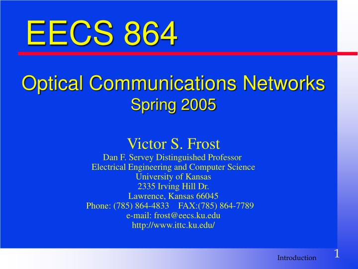 PPT - EECS 864 PowerPoint Presentation, free download - ID:3293062