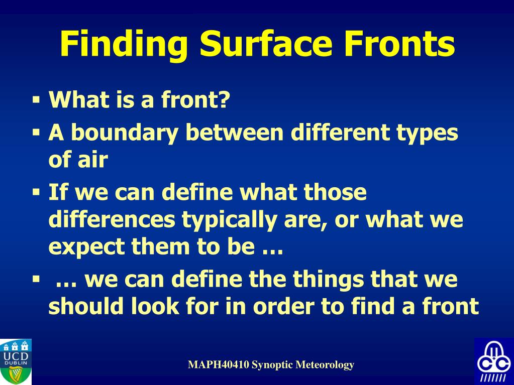 PPT - Meteorology M.Sc. Peter Lynch Meteorology & Climate Centre School ...