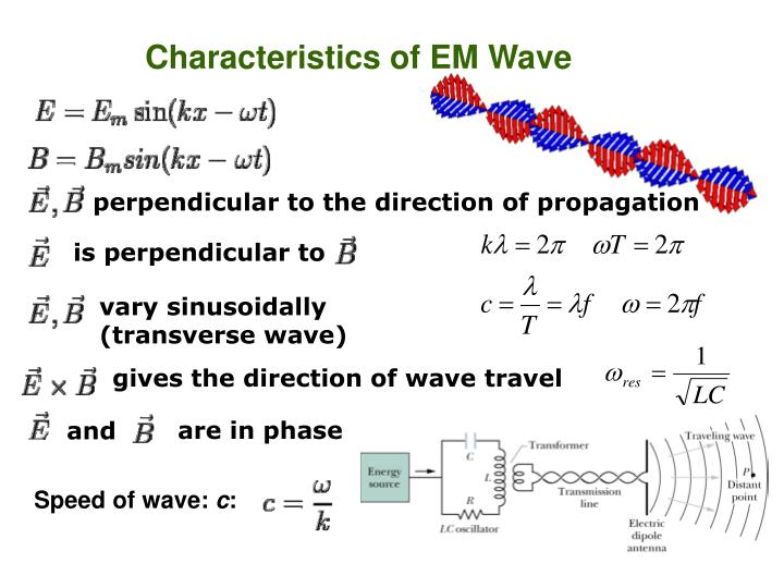 PPT - Characteristics of EM Wave PowerPoint Presentation, free download ...