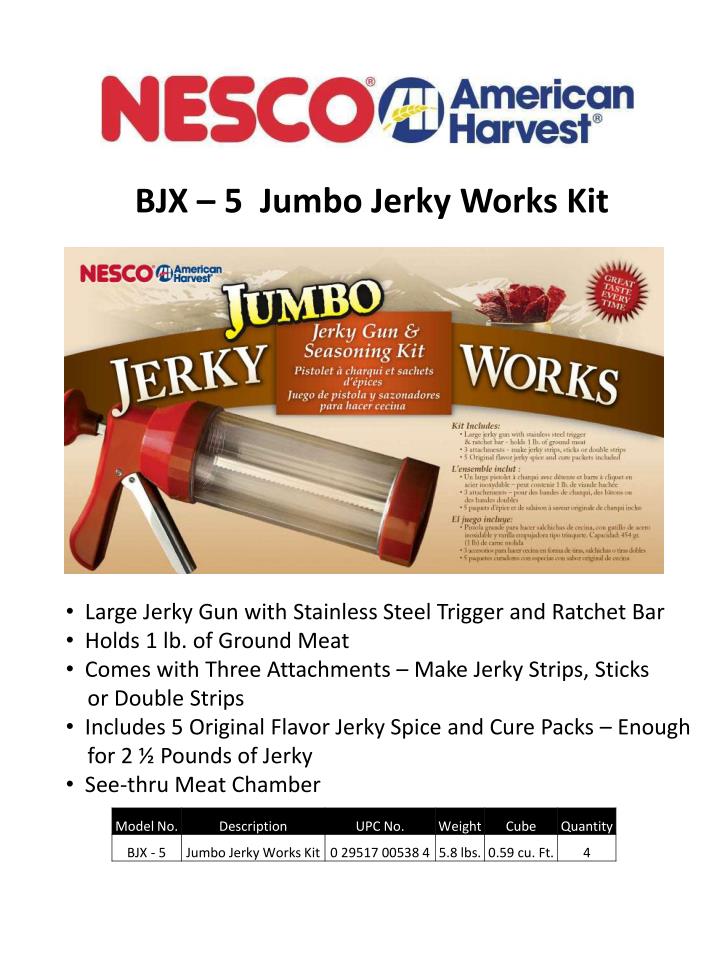 PPT - BJX – 5 Jumbo Jerky Works Kit PowerPoint Presentation, free ...